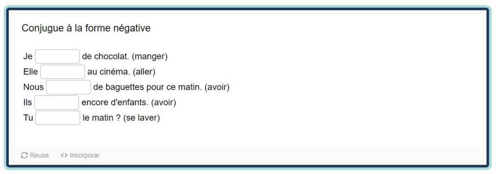 Negation in French from A to Z