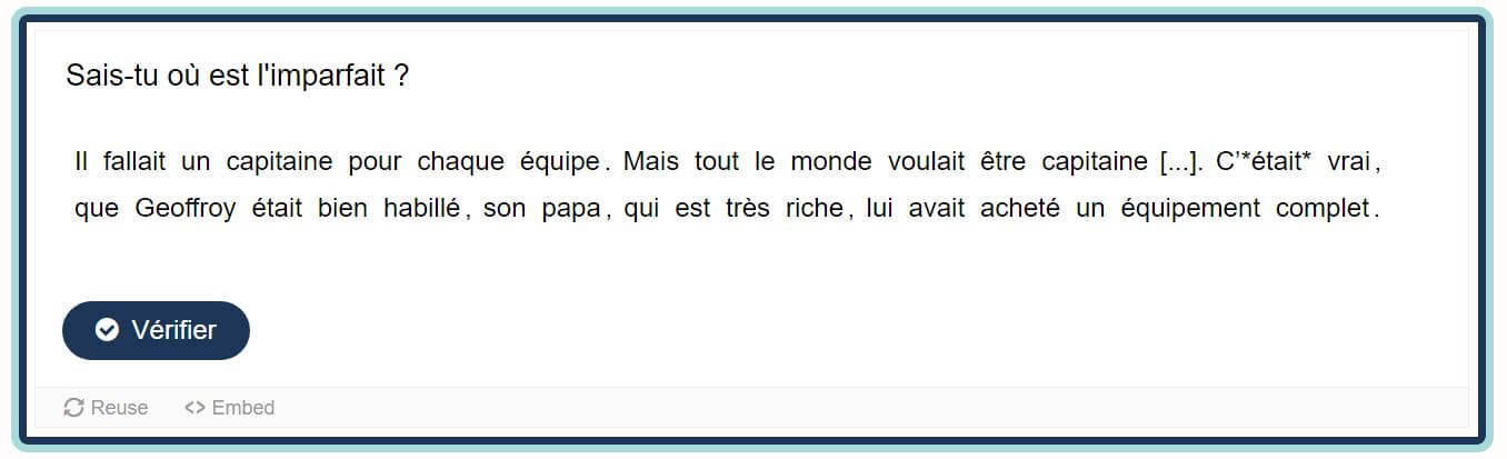 The imperfect (imparfait) in French - Ecole 601