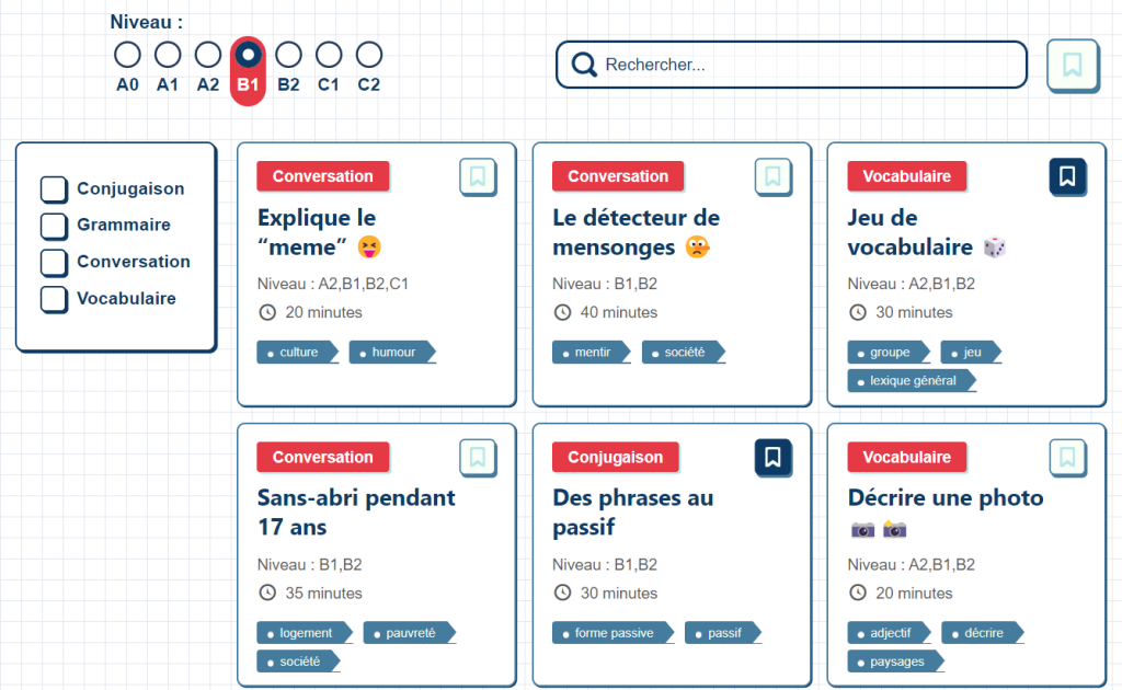 La plateforme des professeurs FLE malins.